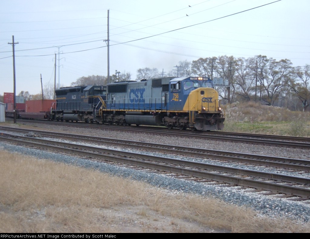 CSX 756 & HLCX 9036